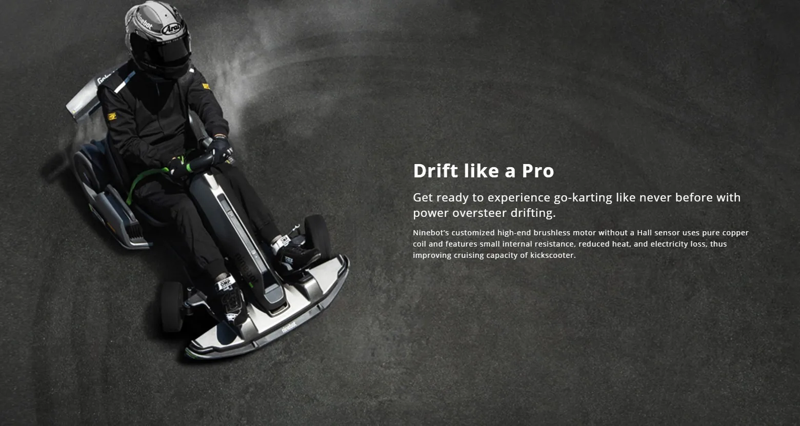 Ninebot Electric Go Kart Pro - Racing Go Kart for Adults, 37km/h Speed ...