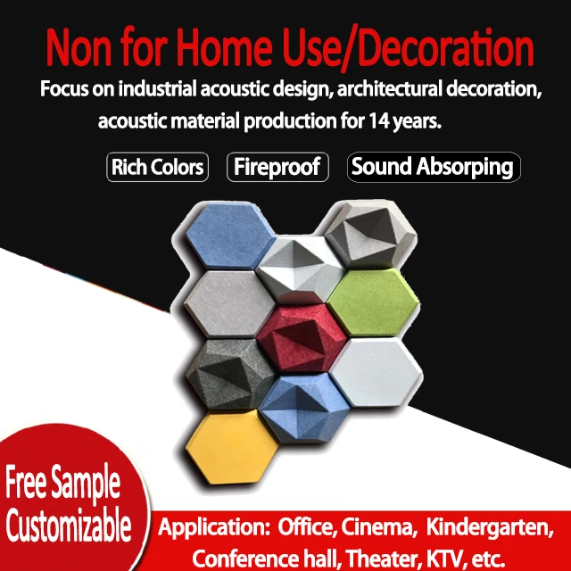 Hexagon Acoustic Parametric Wall Art - 3D Hexagonal Panels