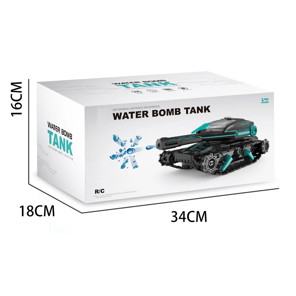 Rc Tank Stunt Car With Water Bomb Bullet Shooting 2.4ghz Tracked Wheels ...