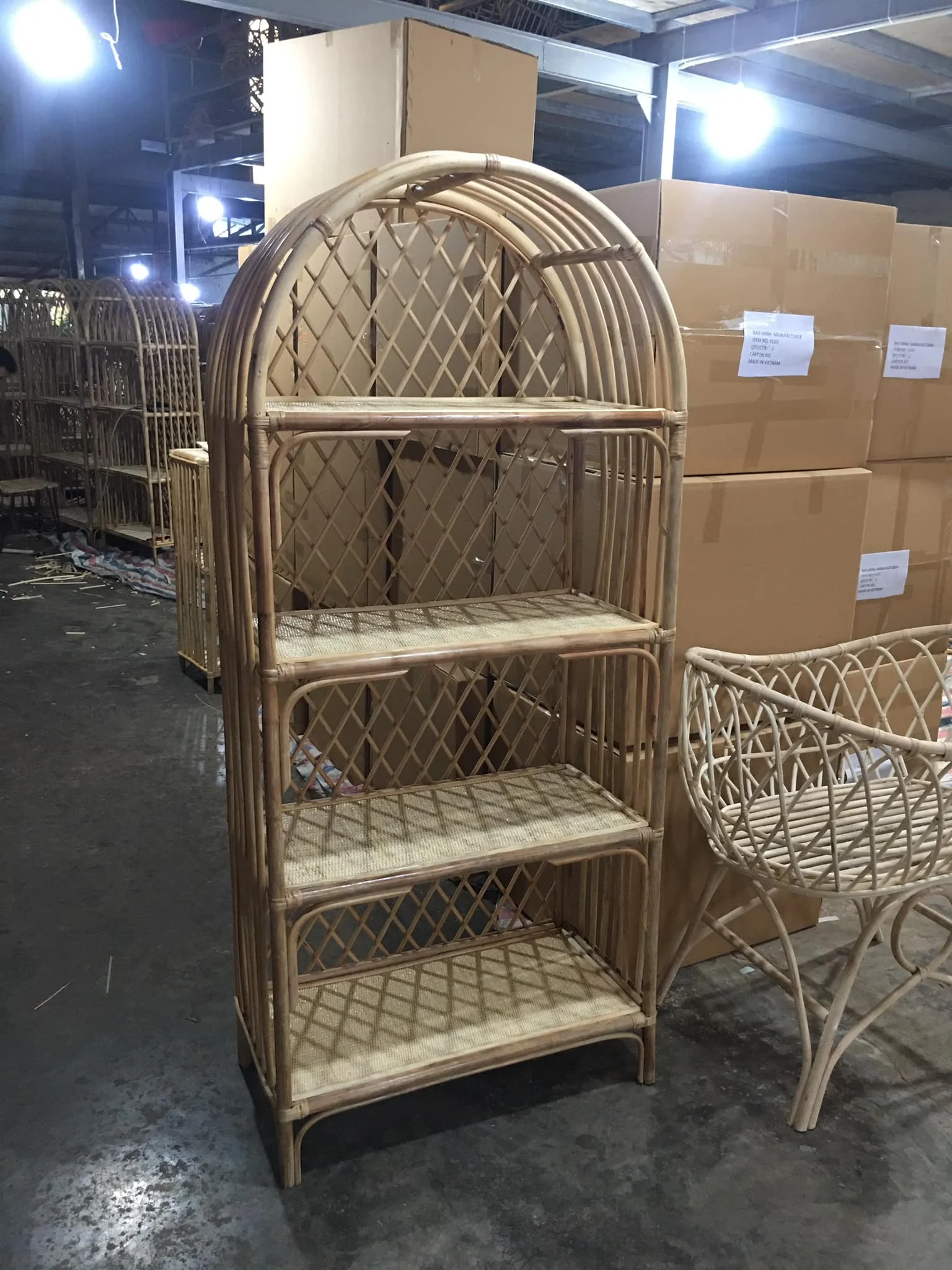 Rattan Bungalow Rattan Shelves/ Wicker Bookshelf / Rattan Furniture ...