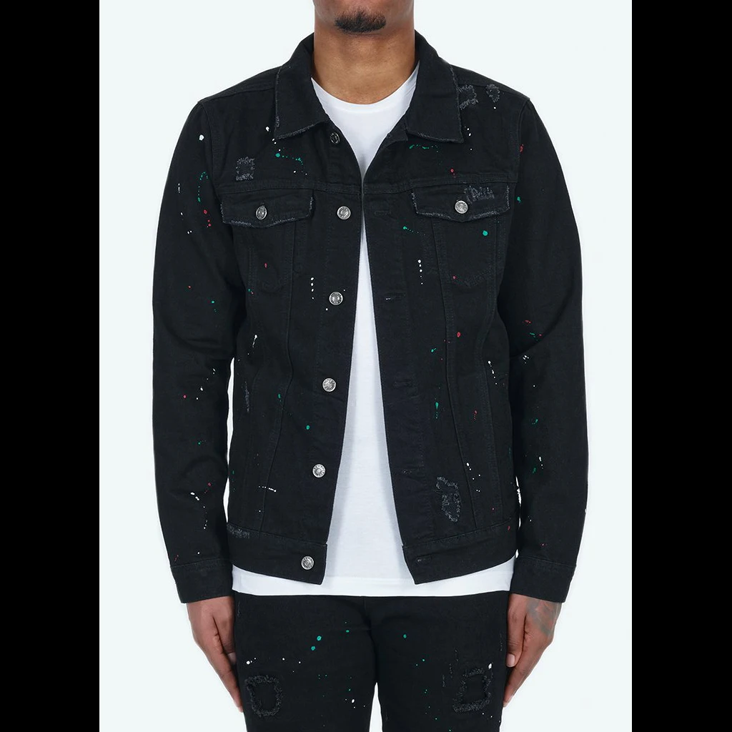 Shop Our Custom Logos Black Jeans Jacket - High Quality