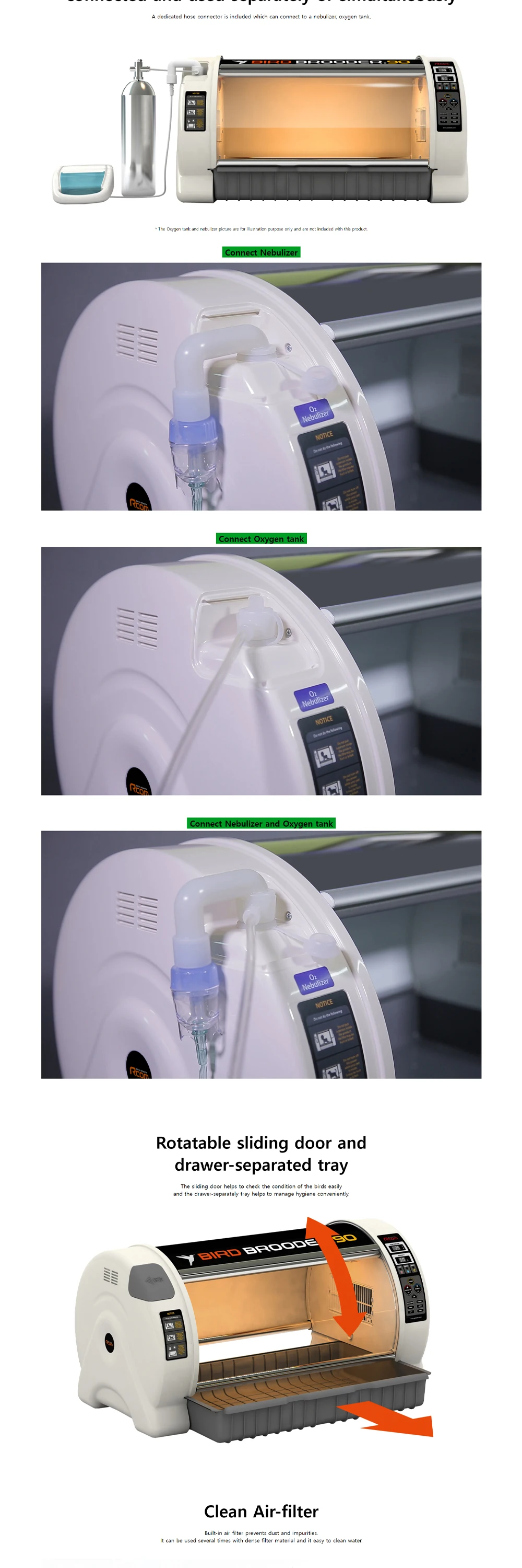 Innovative Chick Brooder Nebulizer Type Rcom BIRD BROODER 90 with Air ...