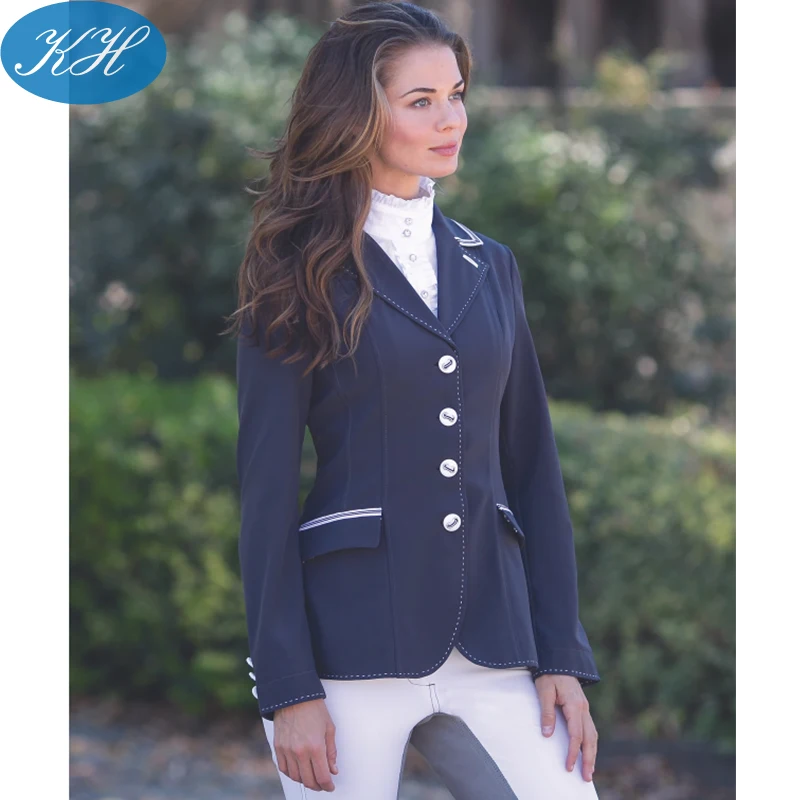 Custom Women Equestrian Competition Coat Horse Riding Show Jacket ...