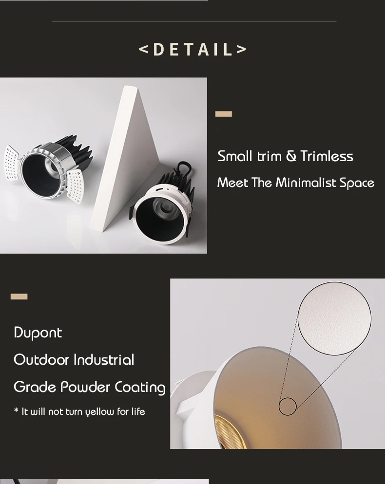 Alphaluce LED Cob Light - 7W, 10W, 13W Dali Dimmable Fixtures