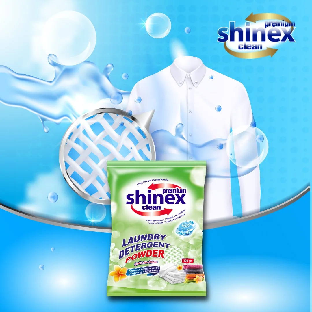 100g Hand Washing Detergent Powder High Foam Low Density Green Bag Pack ...