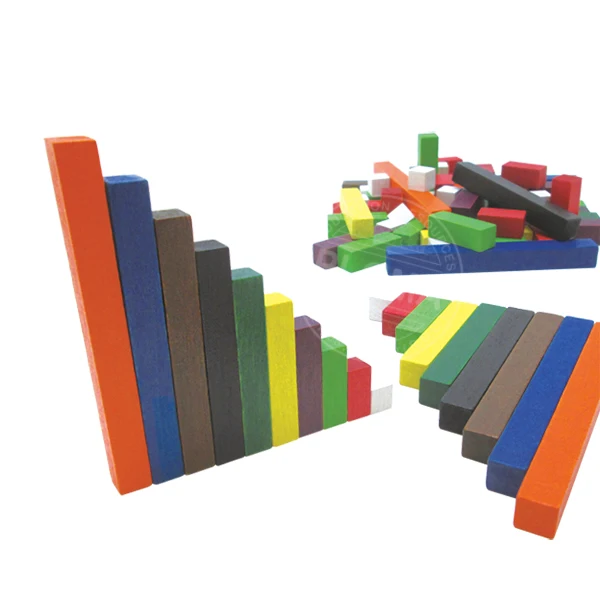 Student Wooden Cuisenaire Rods - Fraction Teaching Tools