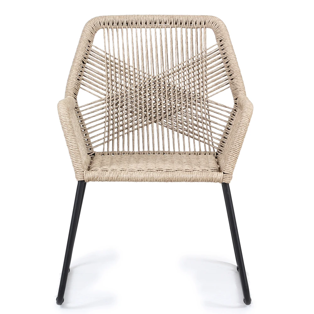 Modern Synthetic Rattan Weebing Chair Aluminium Arms Chair Rattan ...