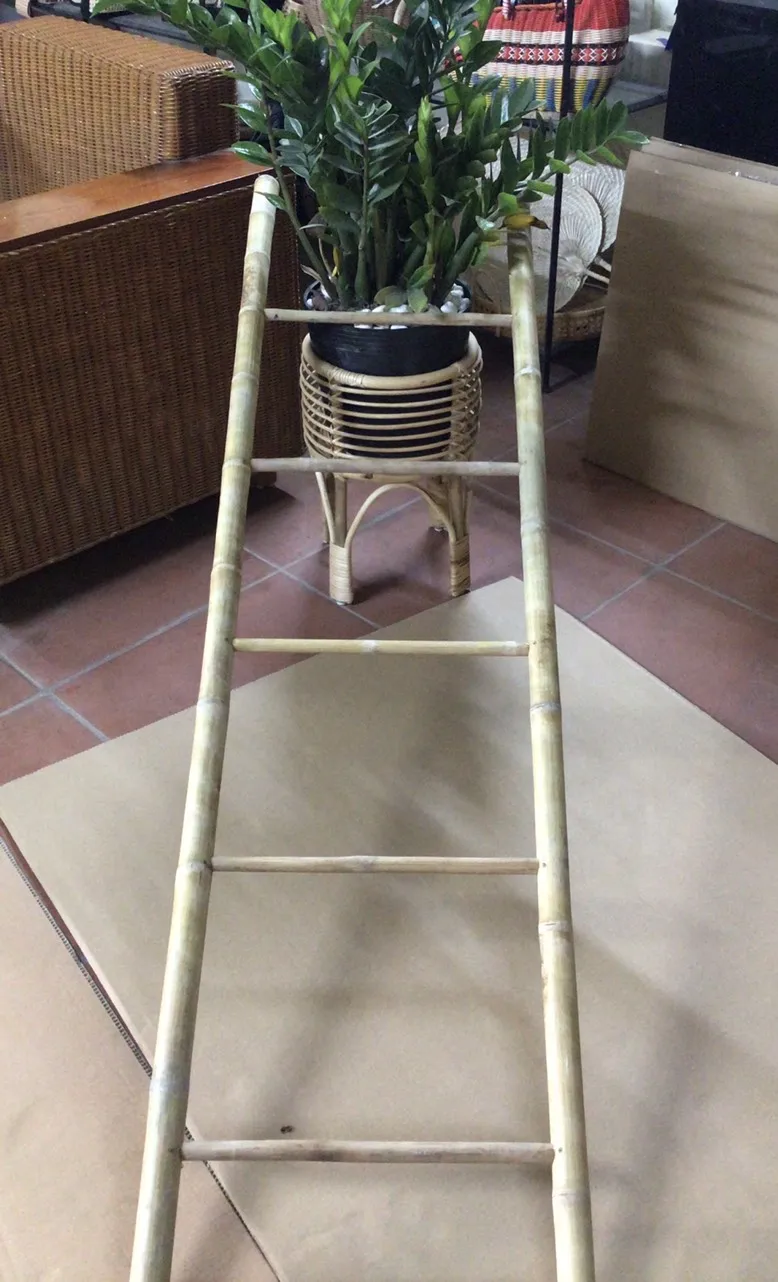 Eco-friendly Bamboo Ladder / Bamboo Ladder Shelf/ Bamboo Ladder Rack ...