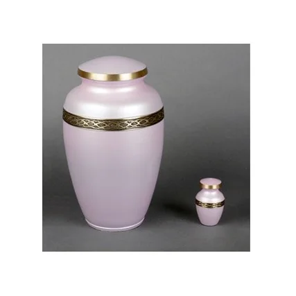 Aluminum Enamel Funeral Cremation Urn Pot for Loved Ones/Pets Memorial ...