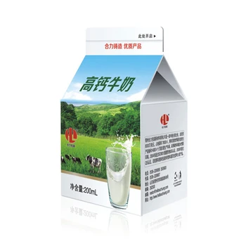 Aseptic 1000ml Juice /milk Gable Top Carton Box Packing Paper Box For ...