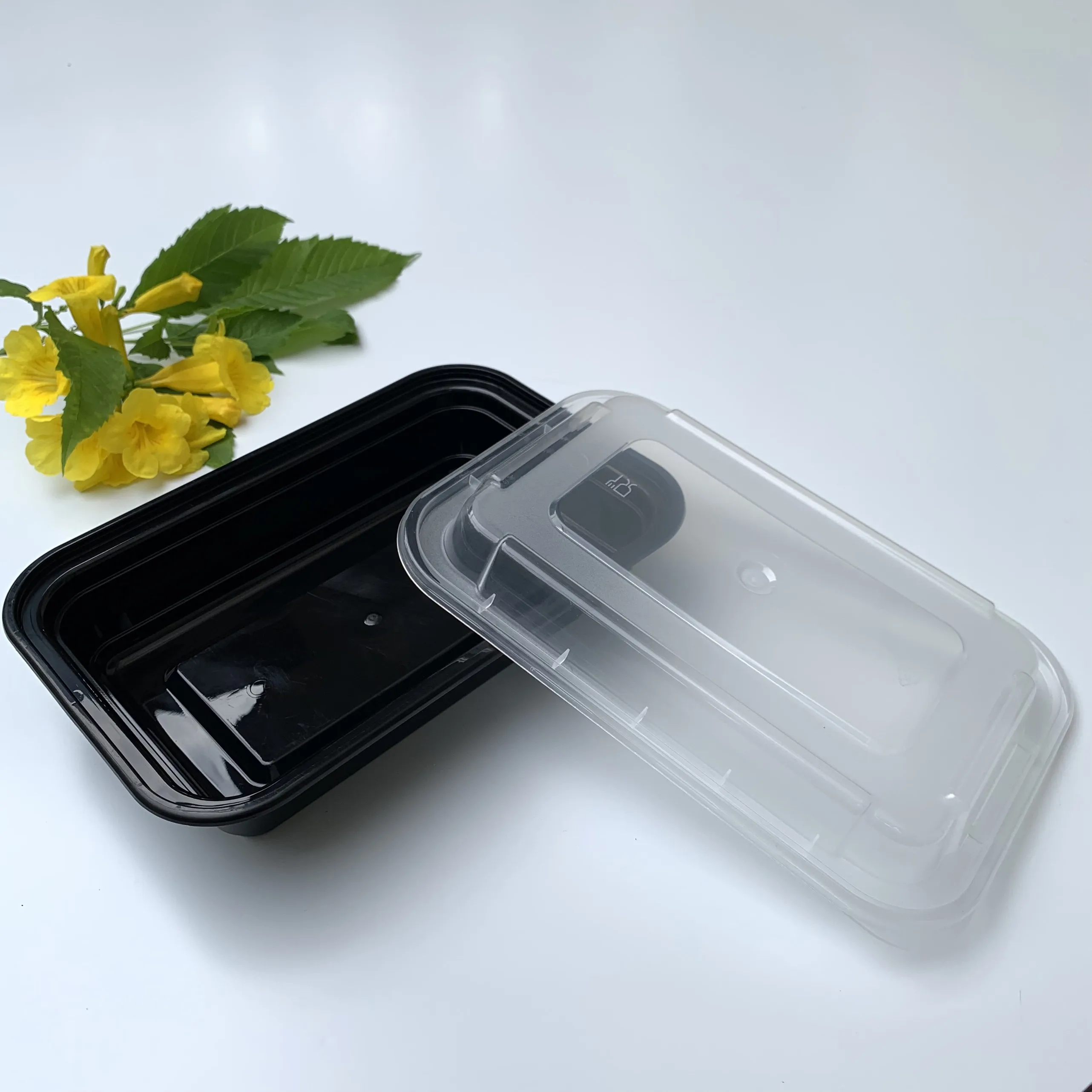 16 Oz Microwaveable Rectangular Container Takeaway Food Box Food ...