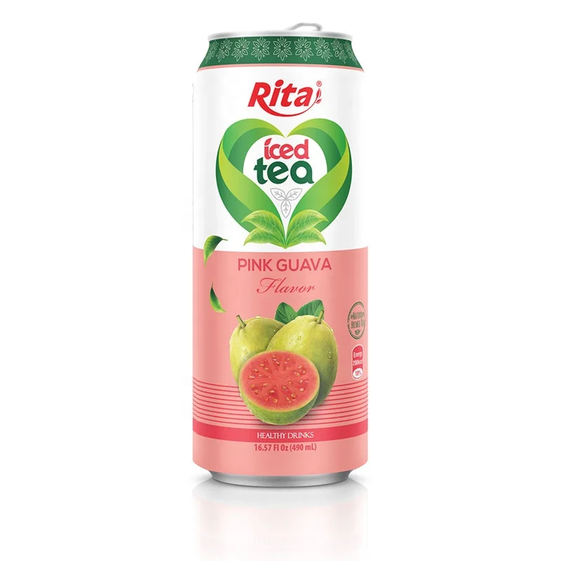 Best Quality Price Natural Usa Market Tea Drink 500 Ml Canned Iced Tea Pink Guava Flavor Soft ...