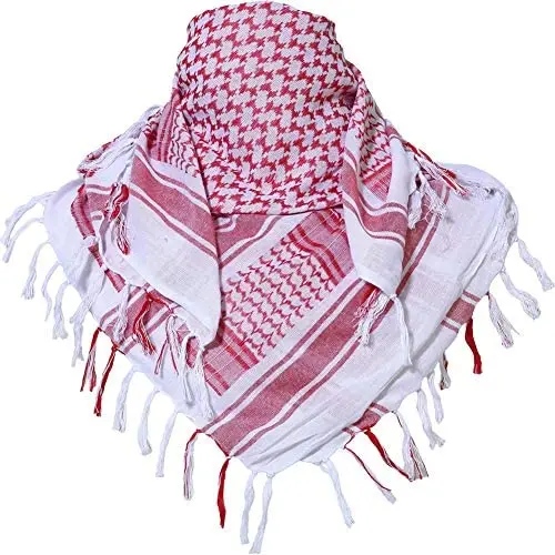 High Quality Arab Tactical Shemagh Outdoor Plaid Square Cotton Scarf ...