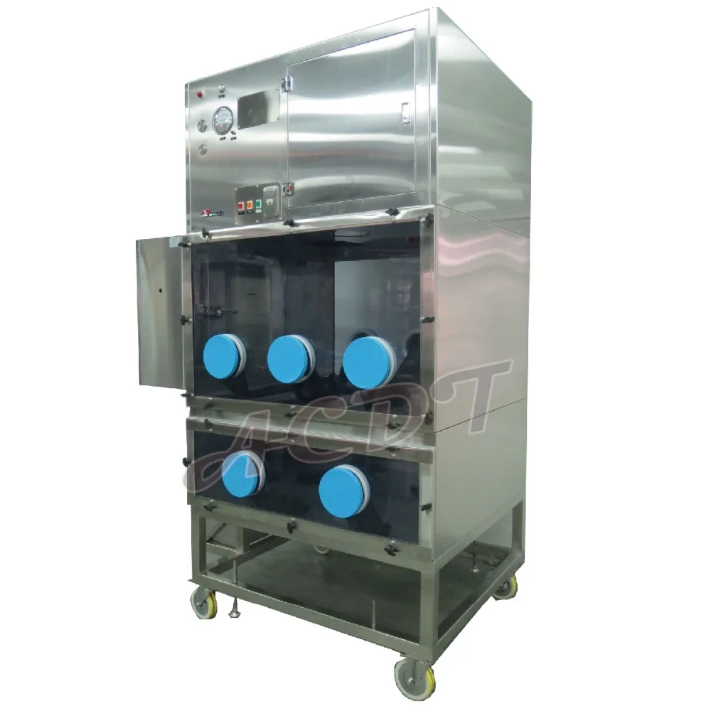 Laboratory Test Equipment - Dual Chamber Vacuum Dust Free Glove Box