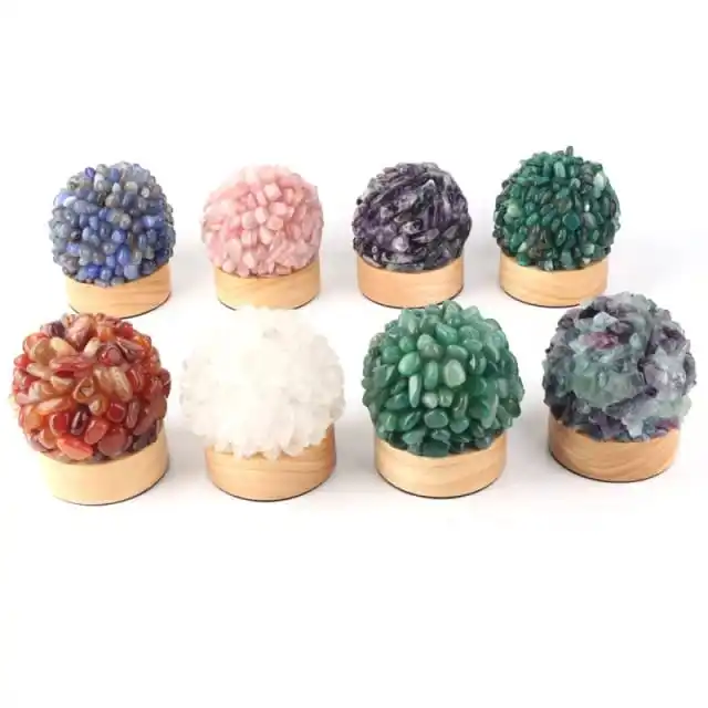 Tumbled Stone Night Light,Rainbow Fluorite Tumbled Stone Lamp,Rose ...