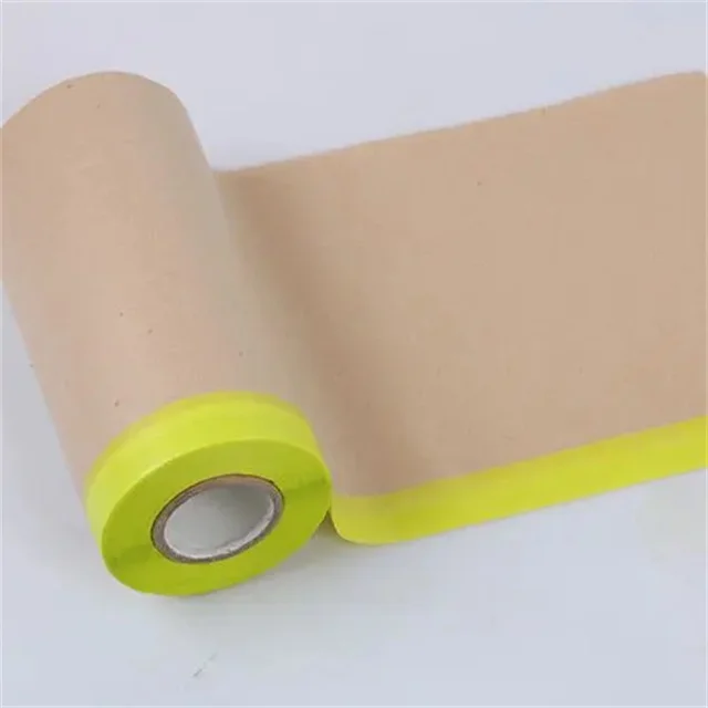 Kraft Paper Pre-taped Masking Paper Painting Protection Covering ...