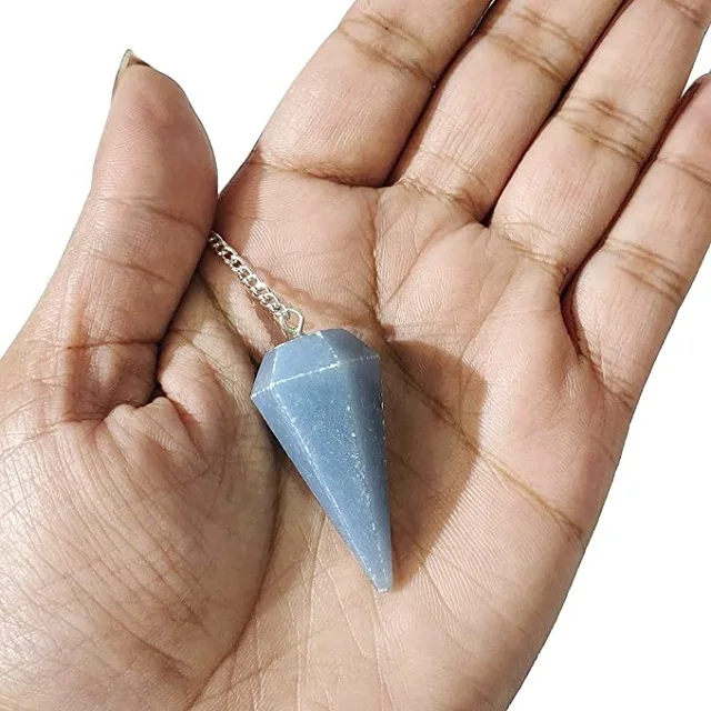 Angelite Pendulum Wholesale Angelite Stone Pendulums for Dowsing ...