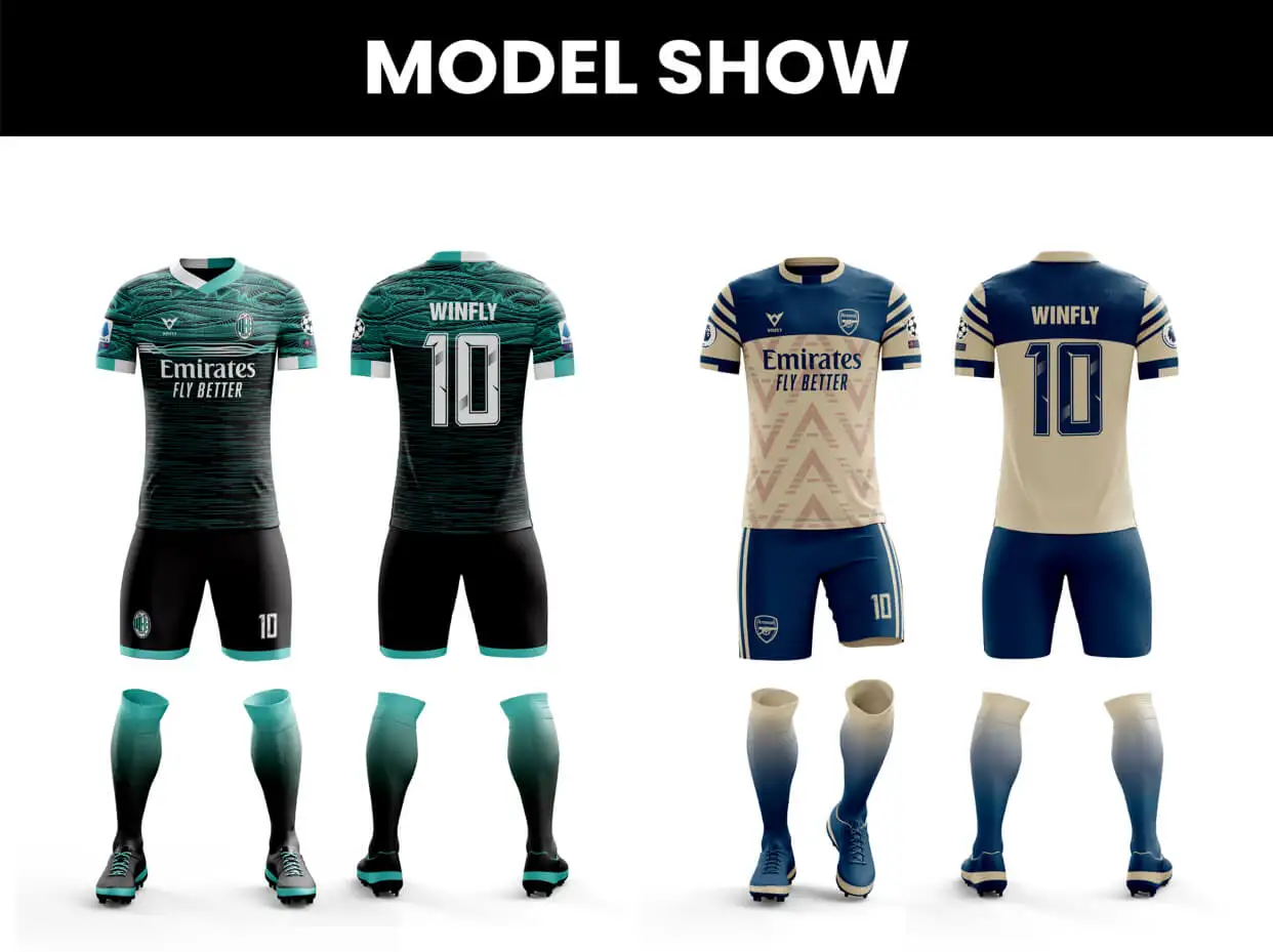 Breathable Sportswear Customize Print Size Packing Logo Soccer Team ...