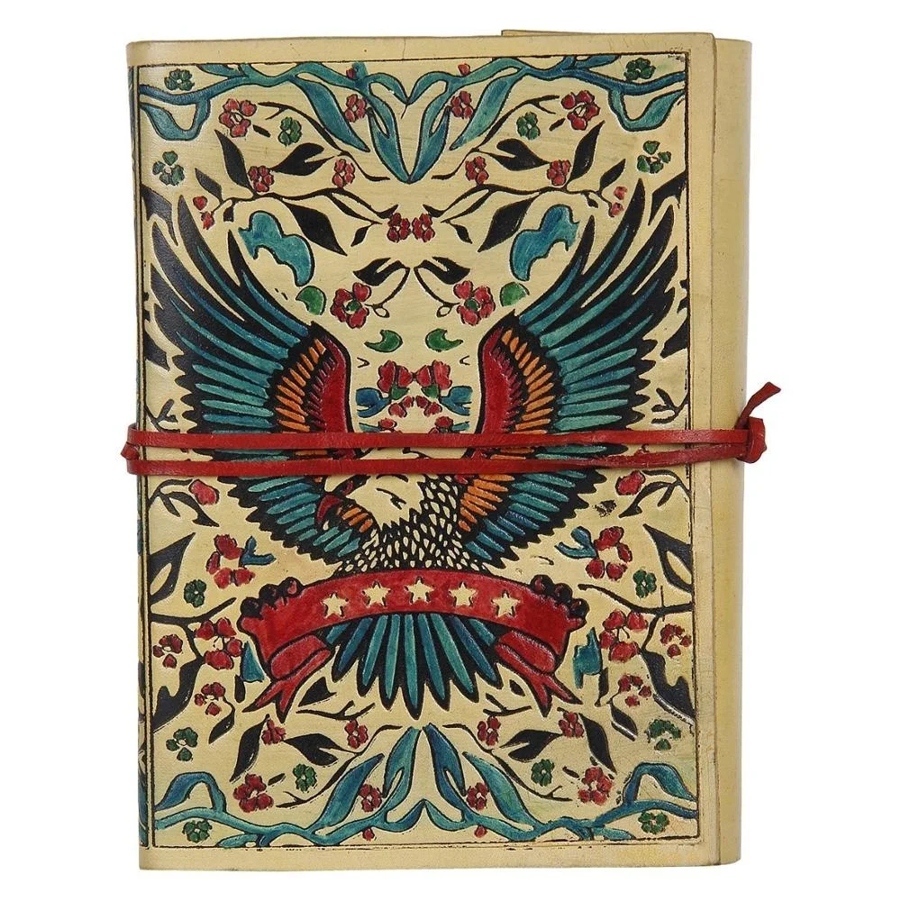 Genuine Leather Eagle Embossed Journal Diary Or Sketch Book With ...