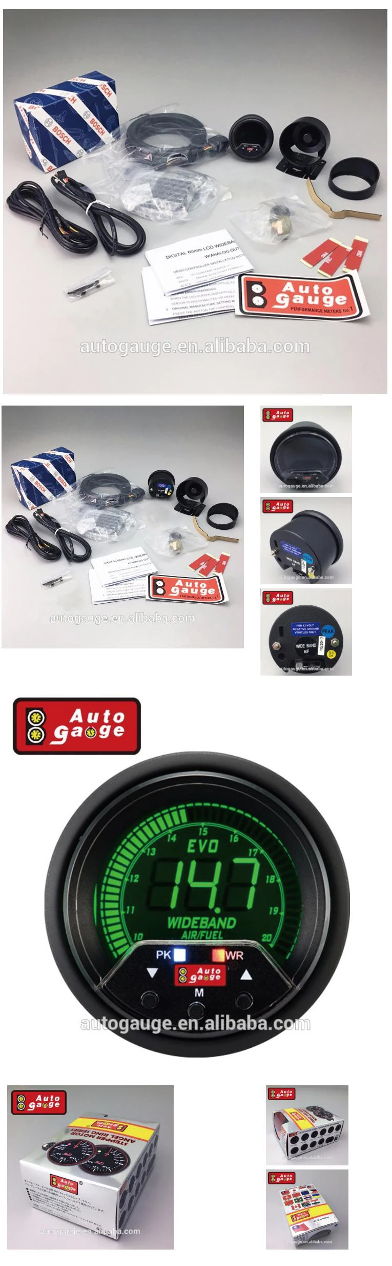 2 3/8" Air Fuel Ratio Wideband Gauge Afr For Car - Buy Air Fuel Ratio ...