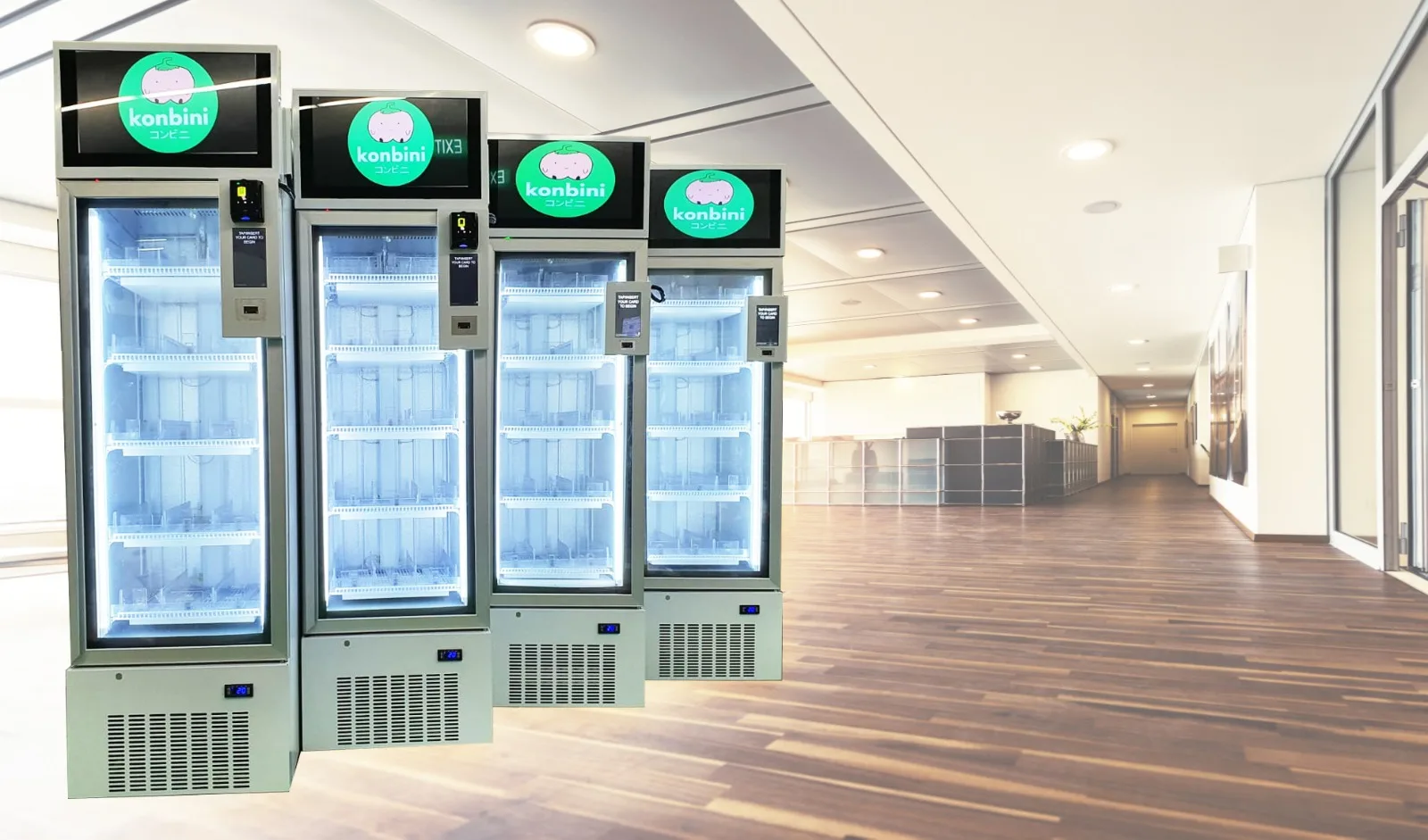 Rfid Smart Chiller Fruit/vegetable Salad Company Cafeterias Vending ...