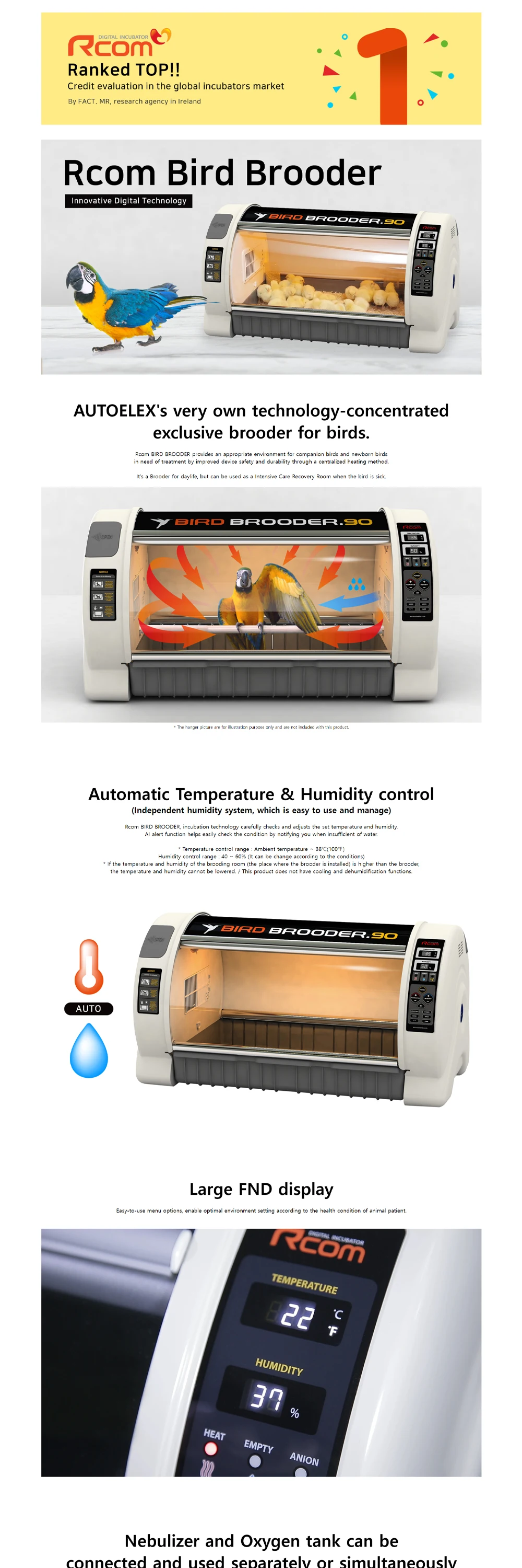 Innovative Chick Brooder Nebulizer Type Rcom BIRD BROODER 90 with Air ...