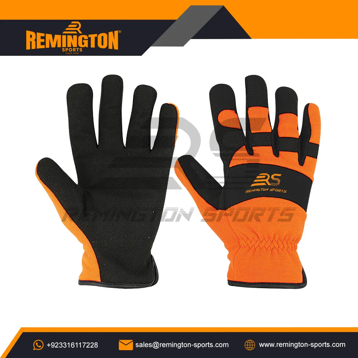 Automotive Industrial Mechanical Safety Gloves Rappelling Mechanic ...