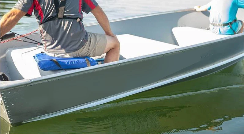 Ecocampor 14 Foot V-Hull Aluminum Fishing Boat - Durable, Lightweight ...