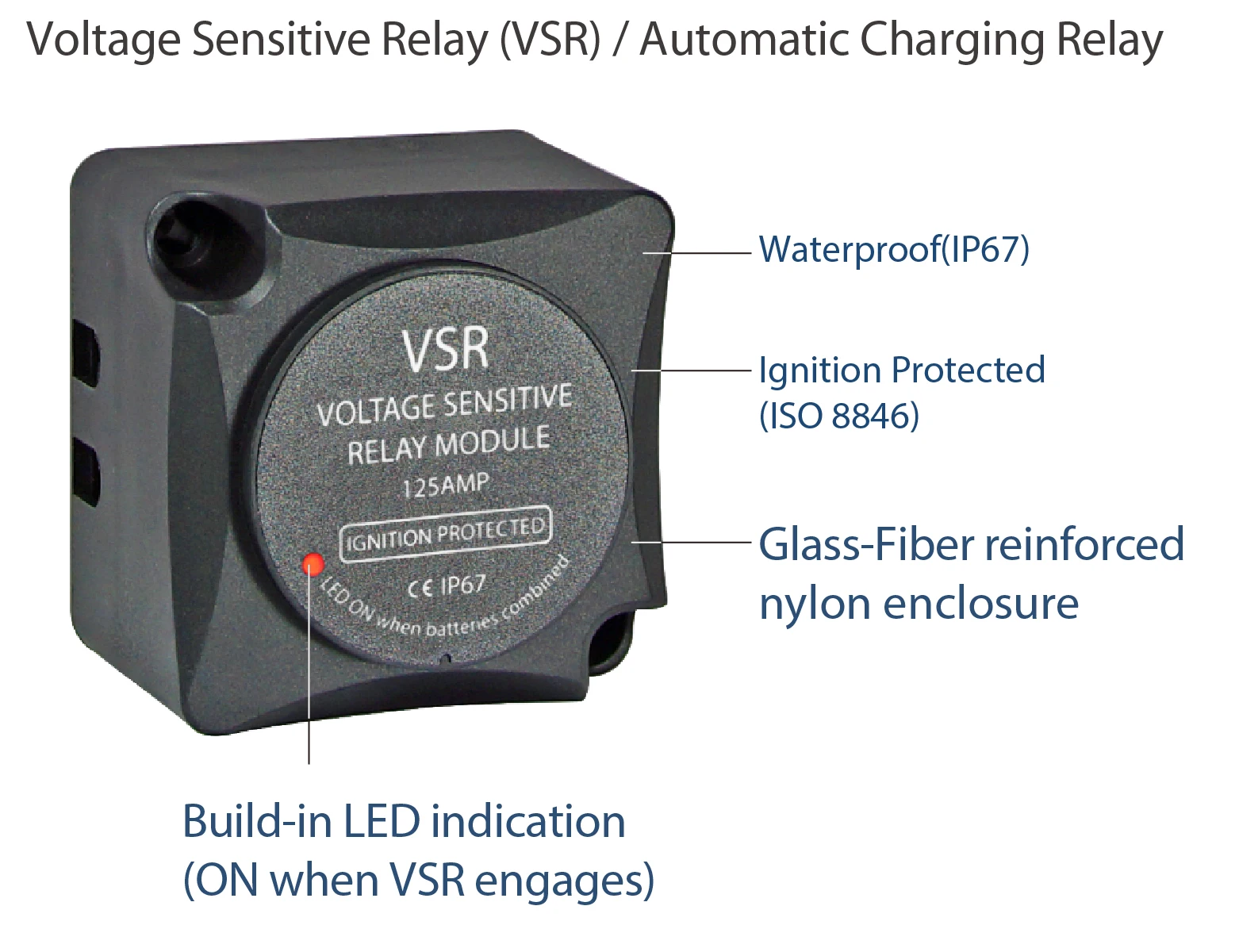 24V Automatic Dual Battery Isolator Vsr Relay| Alibaba.com
