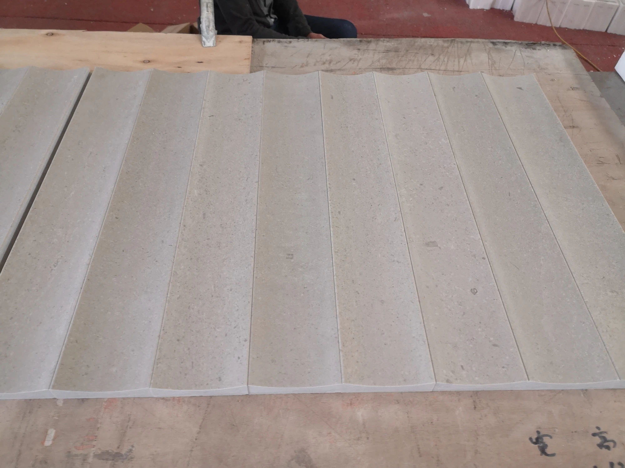 Wall Cladding Fluted Stone - Chinese Natural Light Grey