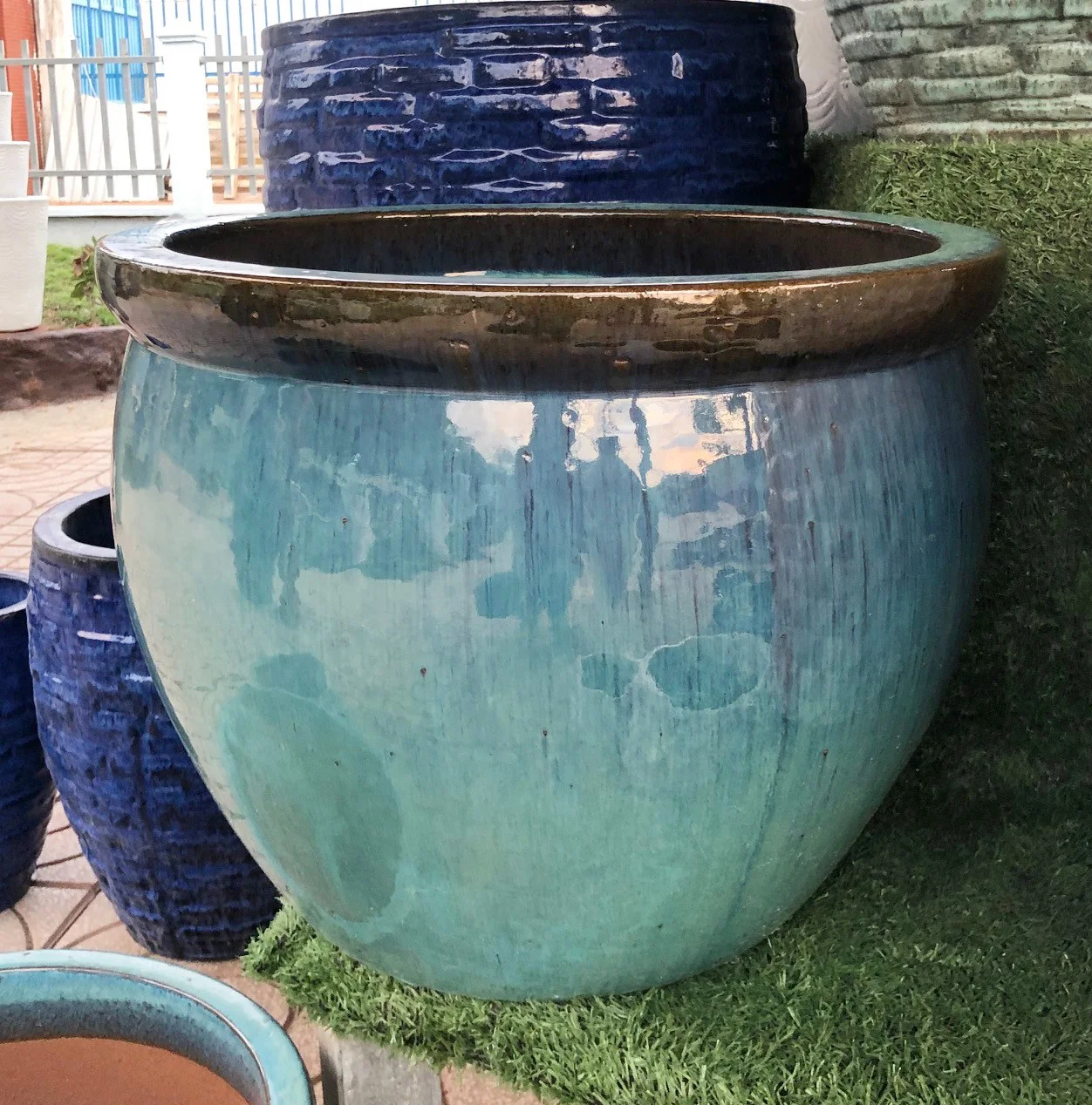 The High Quality Vietnamese Large Glazed Flower Pots With The Modern ...