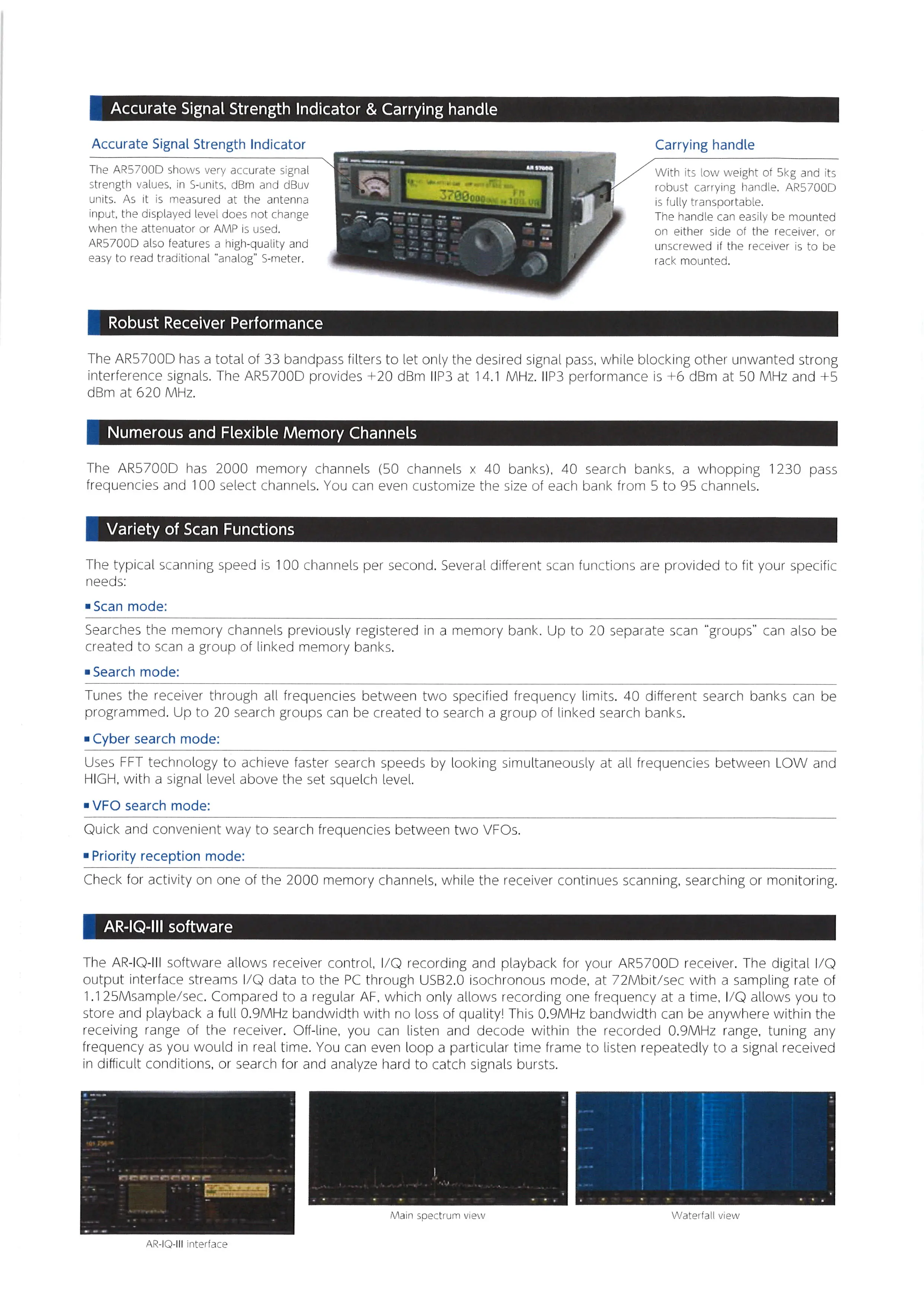 AOR AR-5700D Digital Communications Receiver - Superior Performance