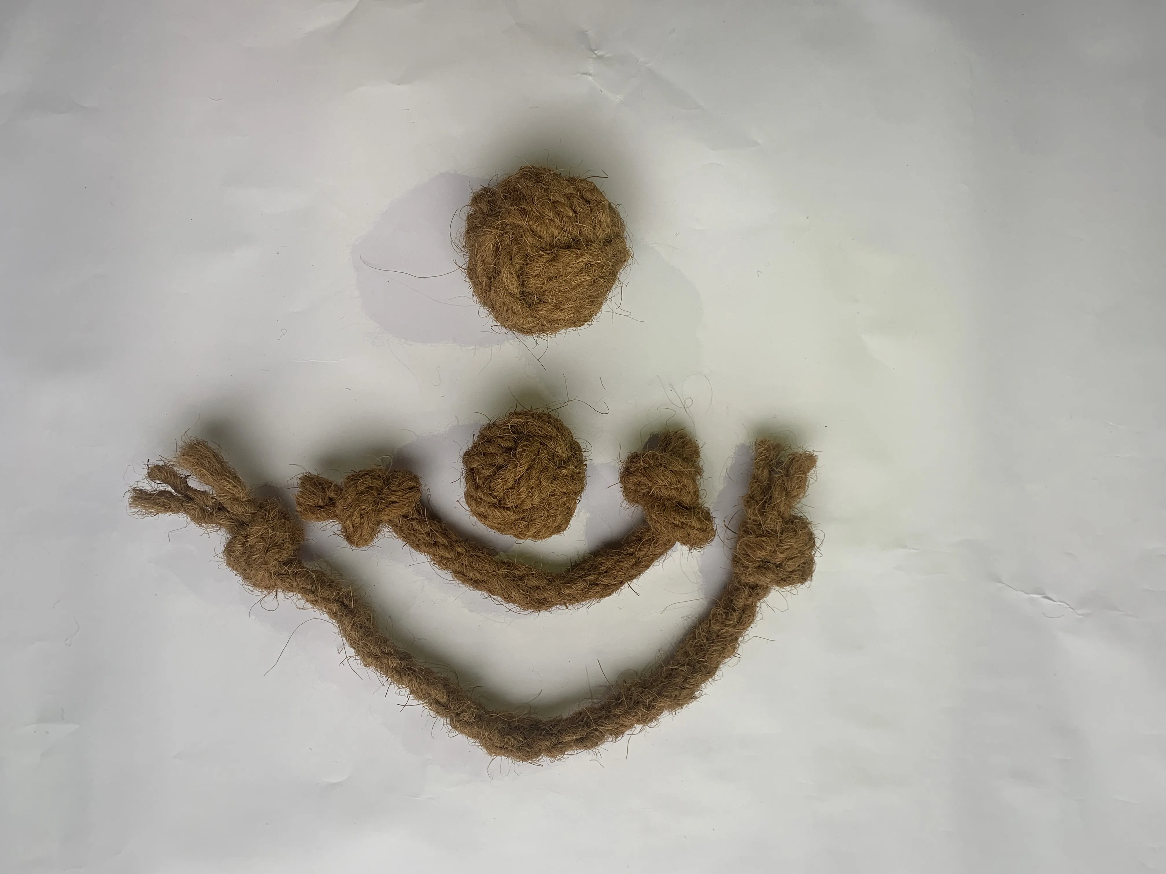 Natural Coco Chew Toy - Coconut Husk Rope Natural Dog Toy For Pets ...