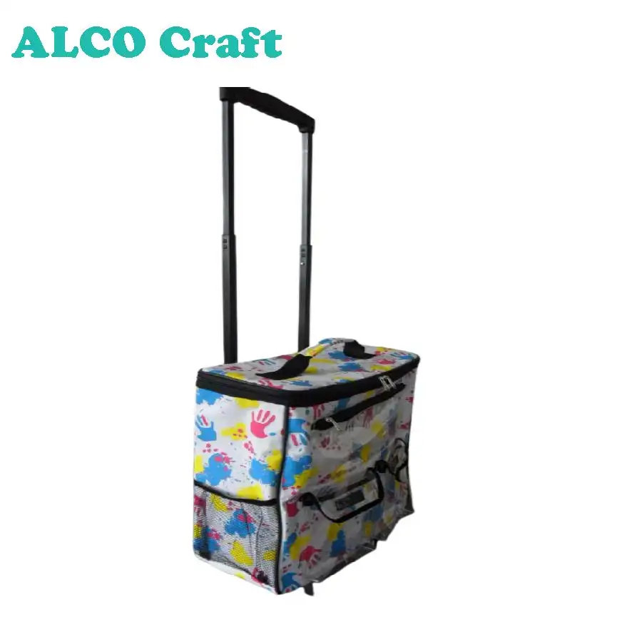 2021 Colorful Pattern Craft Hobby Trolley For Scrapbooking Organizer ...