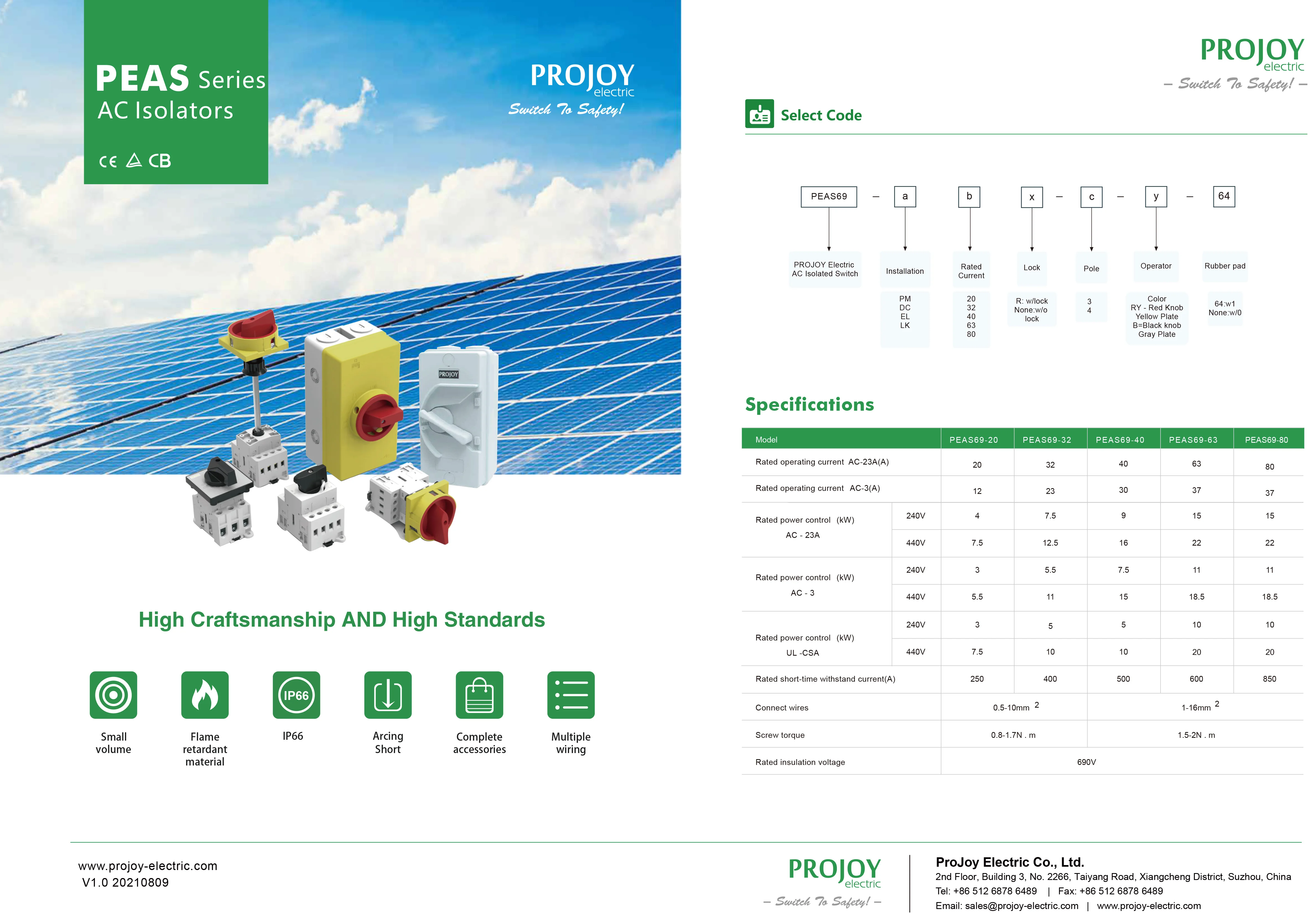 Electric Isolator 3 Phase Cut Off Switch Ac Isolator Waterproof Isolate ...