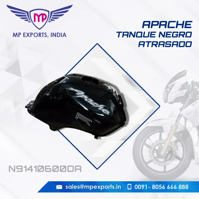 Fuel Tank Comp+tapeset Black Tvs Apache Rtr 180 - Buy Best Quality Fuel ...