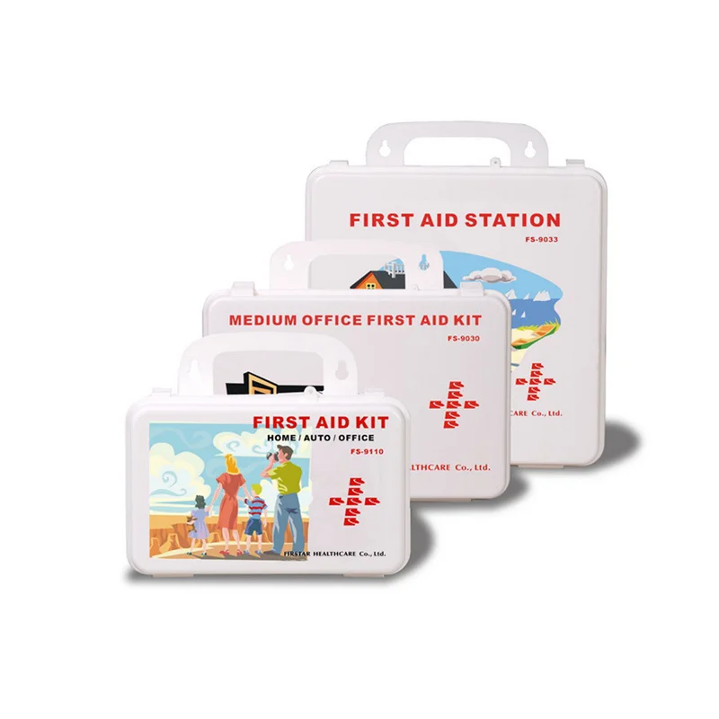 Multi-purpose plastic first aid kit box white PP plastic first aid box ...