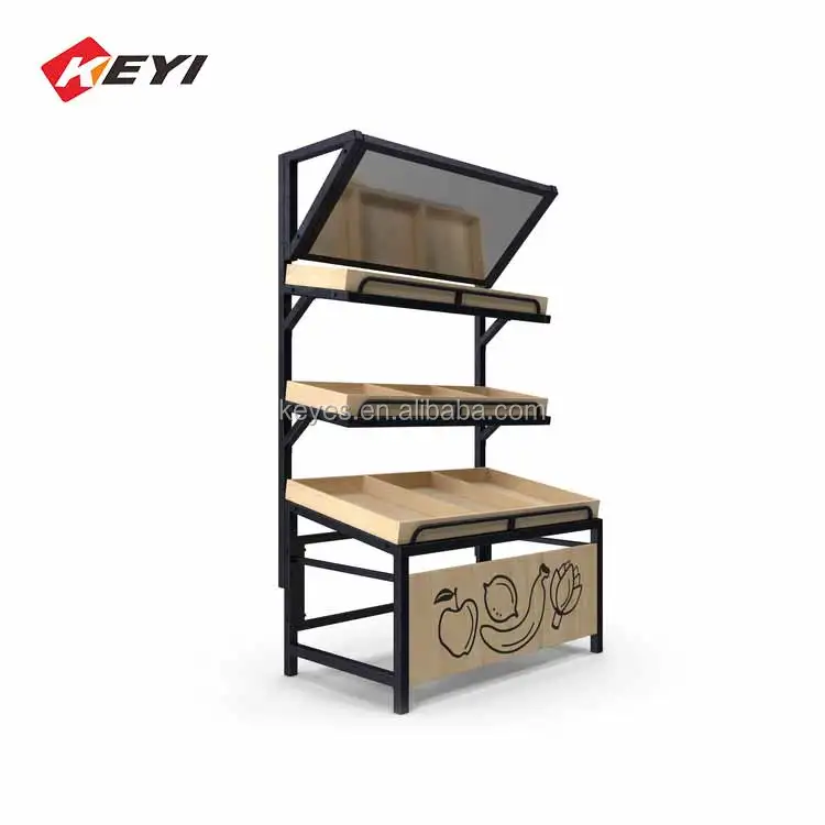 Custom Supermarket Shelves - Efficient Fruit & Veg Display