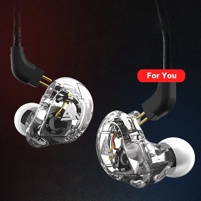 New Qkz Vk1 4dd Dynamic Hybrid Sport Stereo Headphones - Buy Loud Music ...