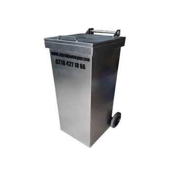 240 Liters Galvanized Metal Garbage Container From Turkish Manufacturer ...
