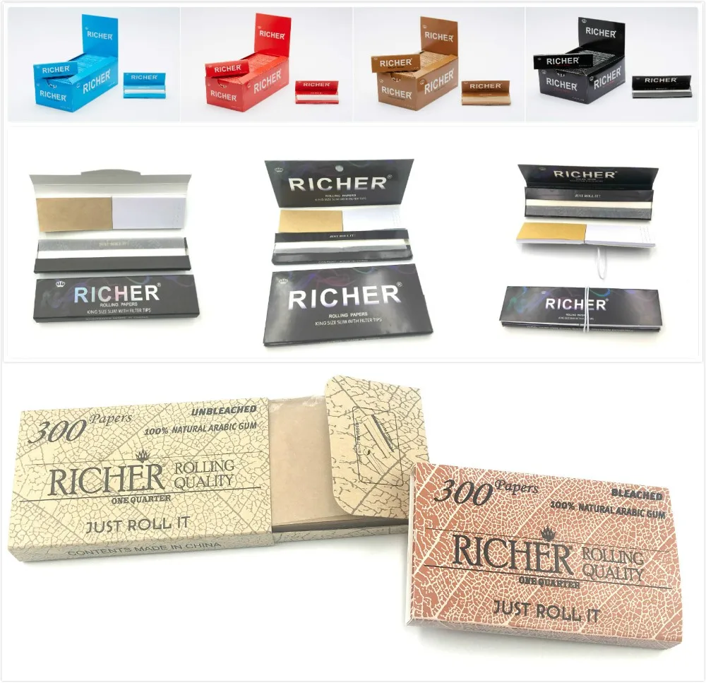 Most Popular Unbleached Natural Smoking Rolling Paper For Wholesale Ocb ...