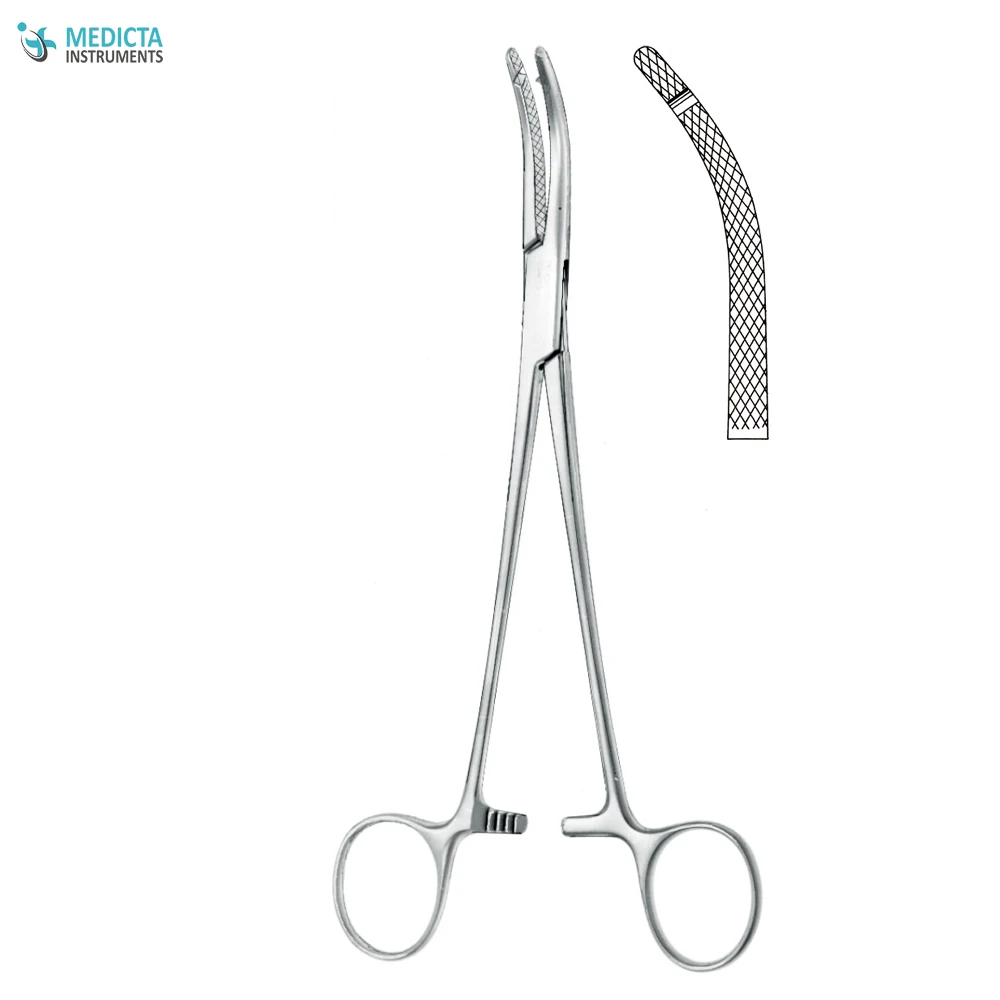 Heaney Hysterectomy Clamps Curved 20cm 1-tooth Box Joint - Gynecology Clamps - Buy Heaney ...