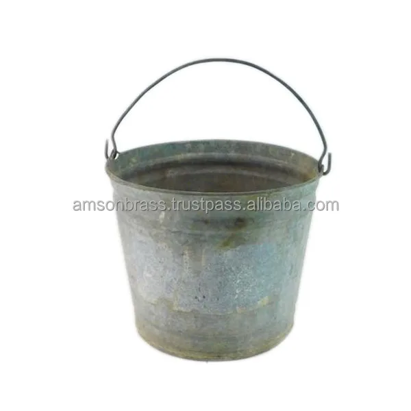 Galvanized Steel Pail Bucket Pail Bucket Galvanized Finished Leak Proof ...