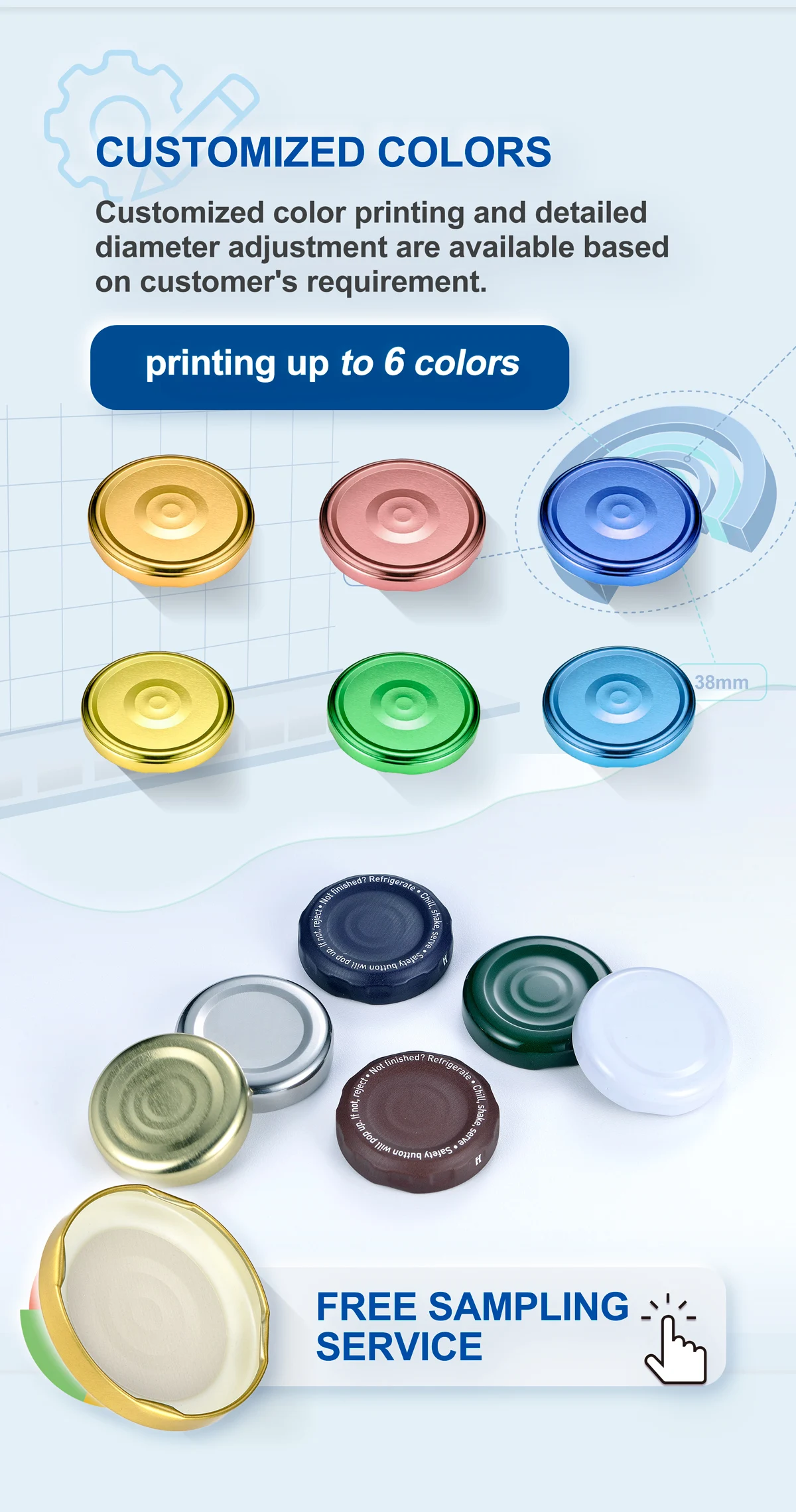 63mm RTB Metal Twist off Cap for Bottles & Closures| Alibaba.com