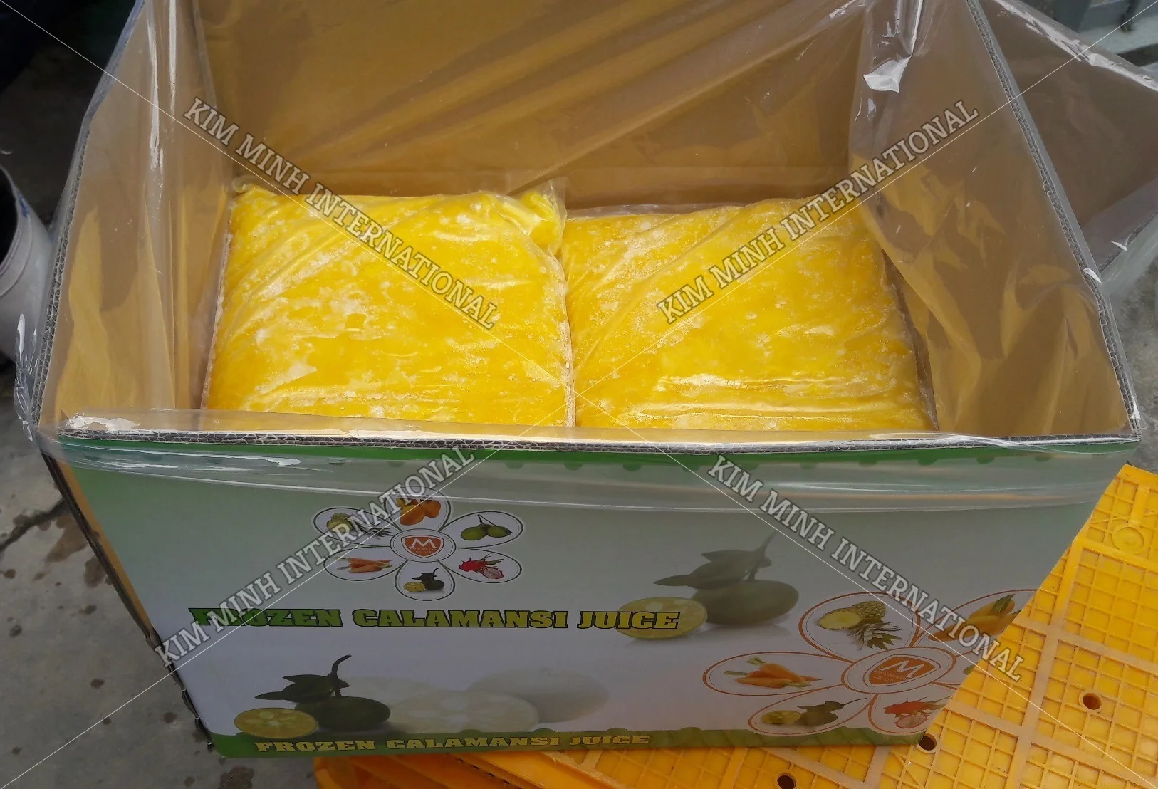 Frozen Calamansi Puree Packing By Drum And Carton For Making Beverage ...