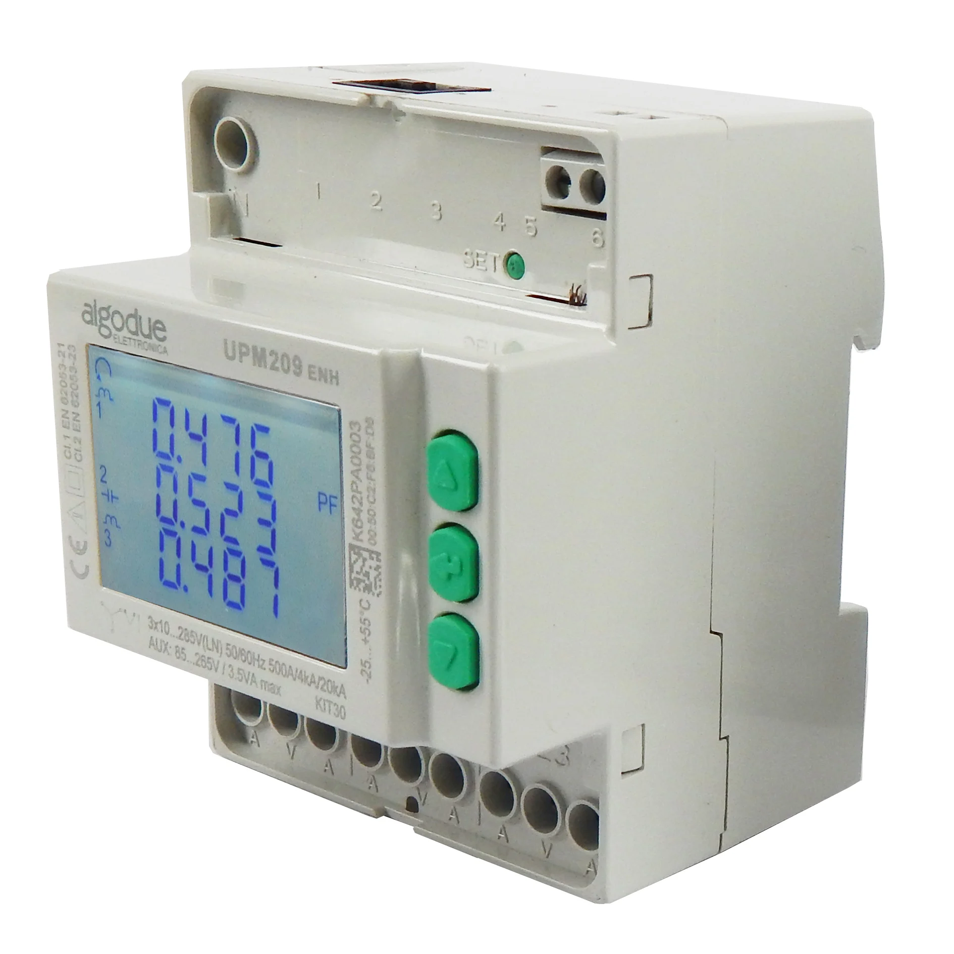 Three-phase Electric Meter Ethernet Flexible Ct Rogowski Coils Upm209rgw Algodue Made In Italy ...