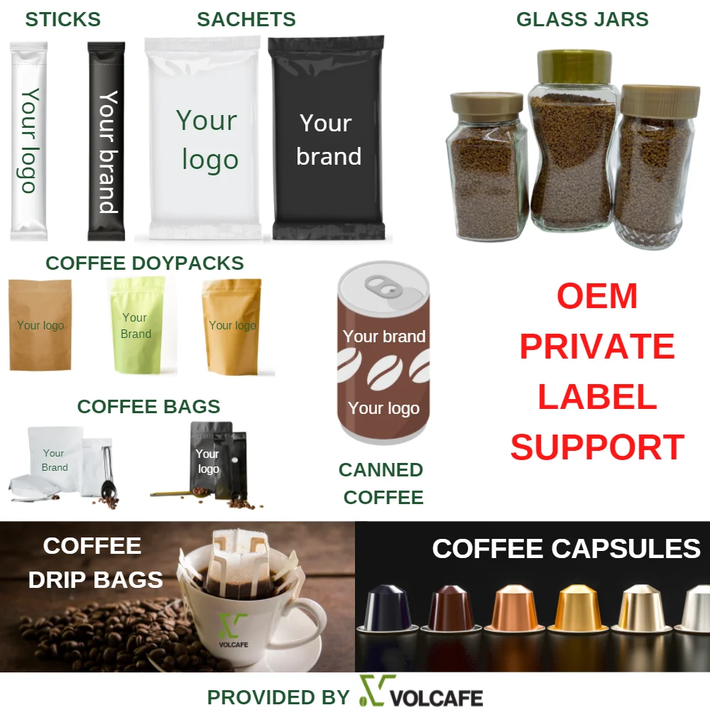 Volcafe Instant Coffee Powder Vietnam Robusta Bitter Caffeinated ...