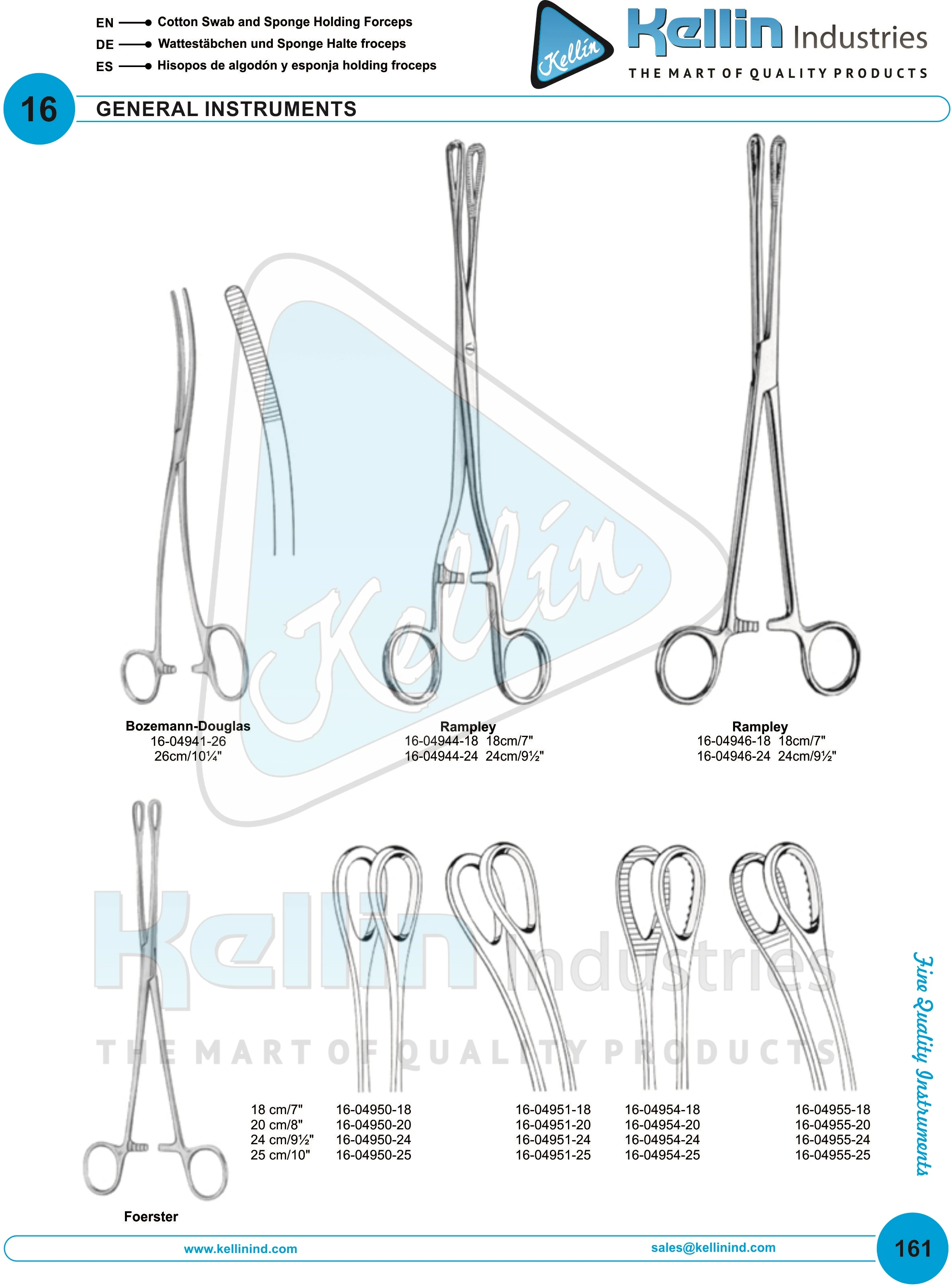 Foerster Sponge Holding Forceps General Surgical Instruments - Buy ...