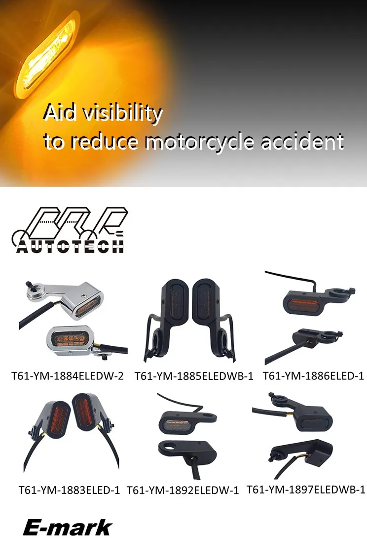 LED Front Positioning Light Indicator Handlebar Position Lamp Handle ...