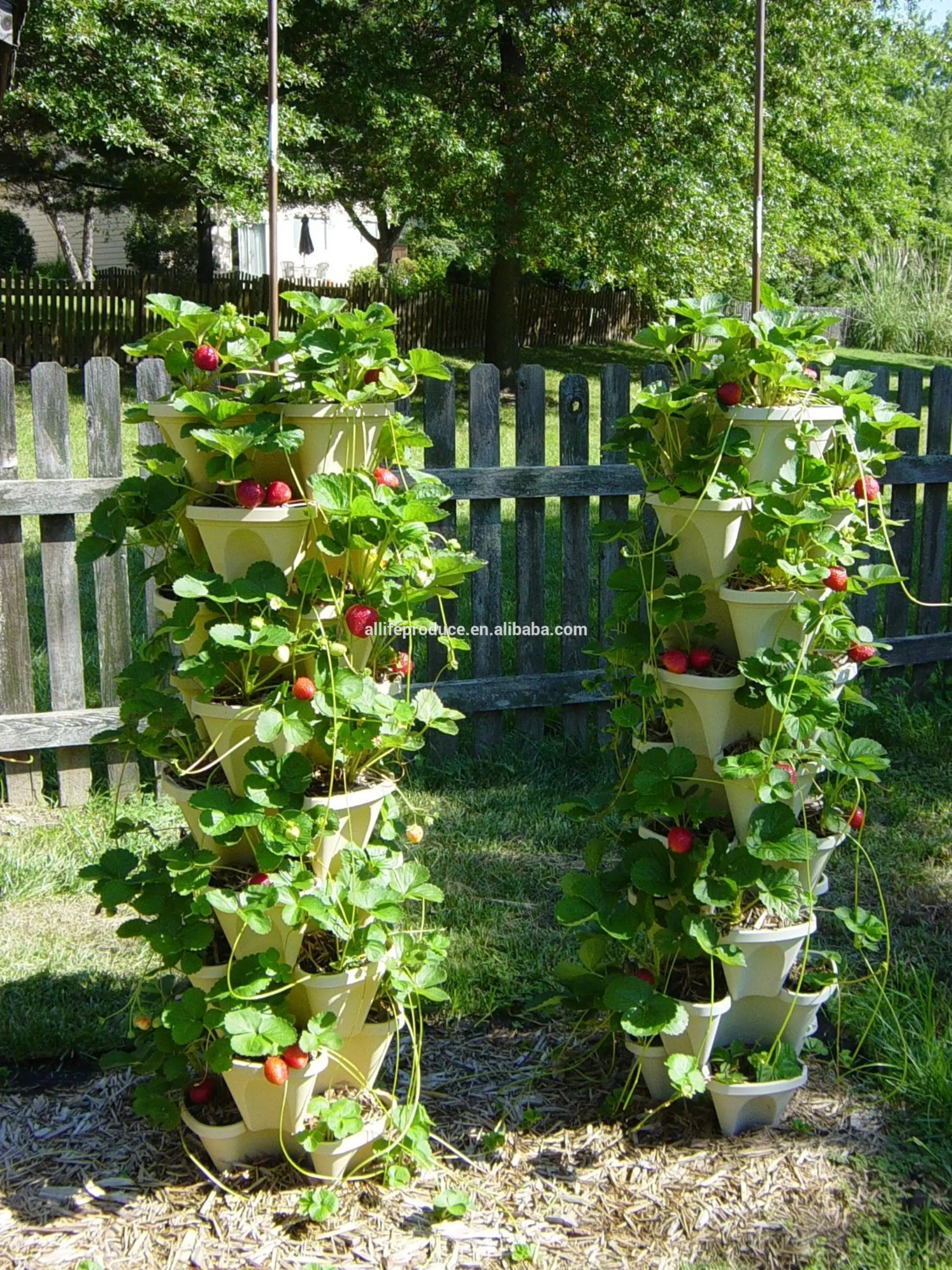 Hydroponic Stackable Tower Garden Pots - Multi-Span Greenhouses